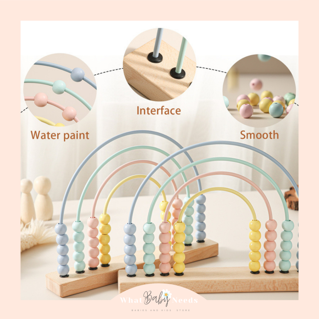 Jual Rainbow Baby Wooden Toy / Mainan Montessori Edukasi Anak Sempoa ...