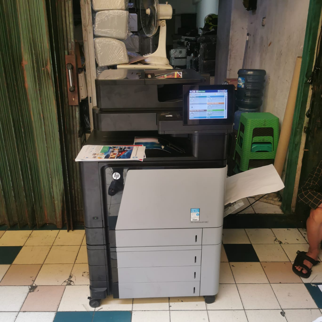 Jual Mesin Foto Copy A3 Printer Hp LaserJet Enterprise Flow M880 MFP Printer Laser Color ...