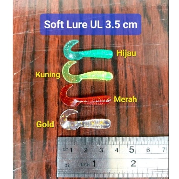 Jual Soft Lure Curly Tail 3.5 cm 5 cm Umpan Mancing Casting UL Ultra ...