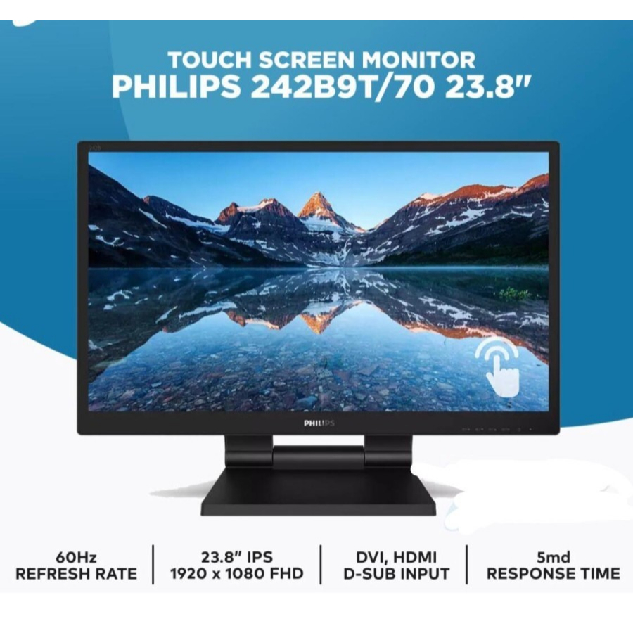 Jual Philips 24'' inchi Touchscreen Monitor 242B9T | Shopee Indonesia