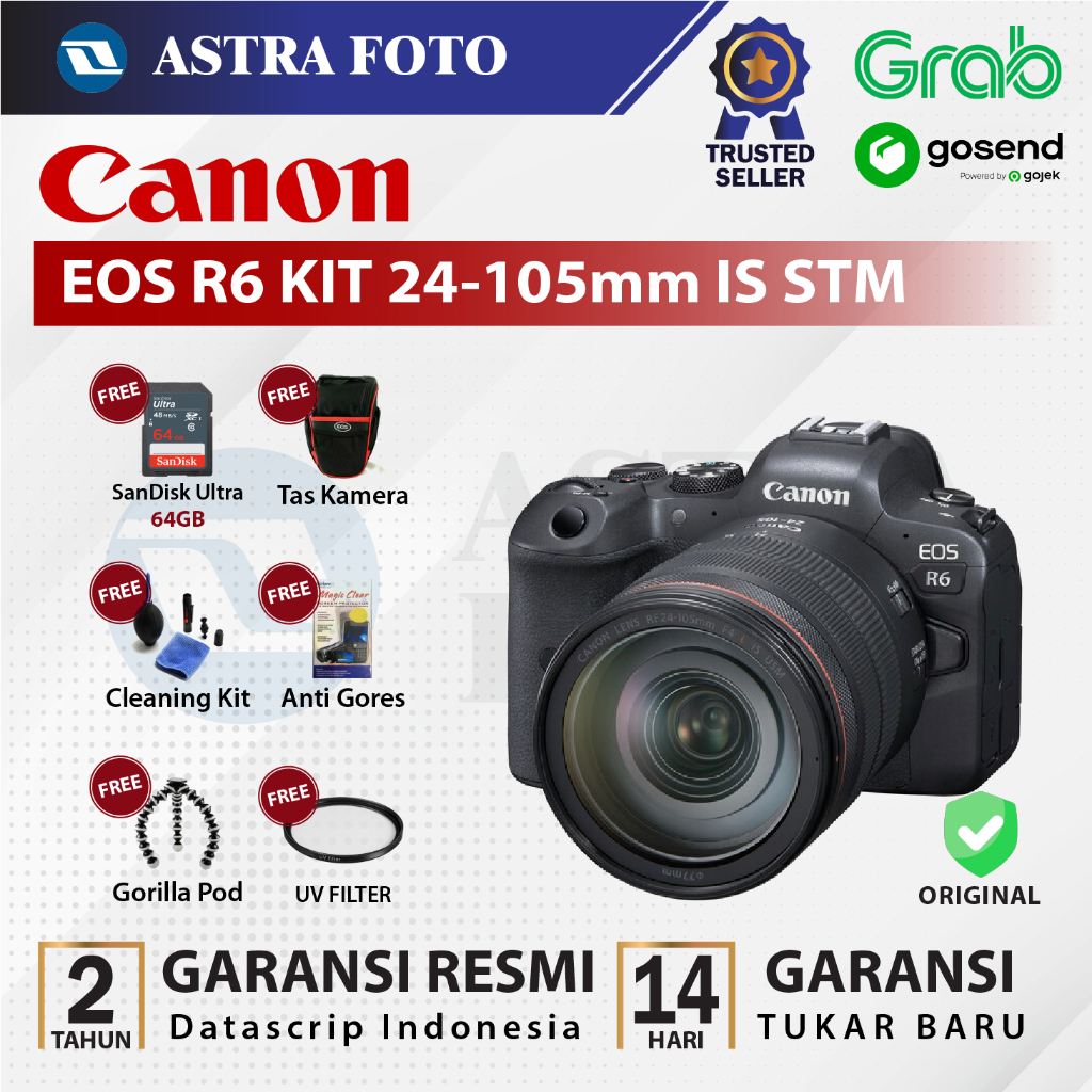Jual Canon EOS R6 Kit RF 24-105mm IS STM - Garansi Resmi | Shopee Indonesia