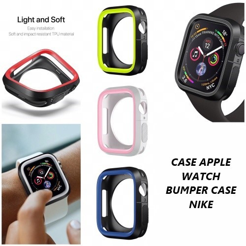 Jual CASE IWATCH SE 7 6 5 4 3 BUMPER SILICONE IWATCH 45MM 44MM 42MM ...