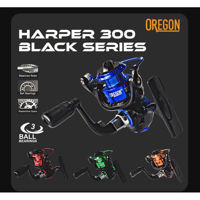 Jual REEL OREGON HARPER 300 BLACK SERIES | Shopee Indonesia