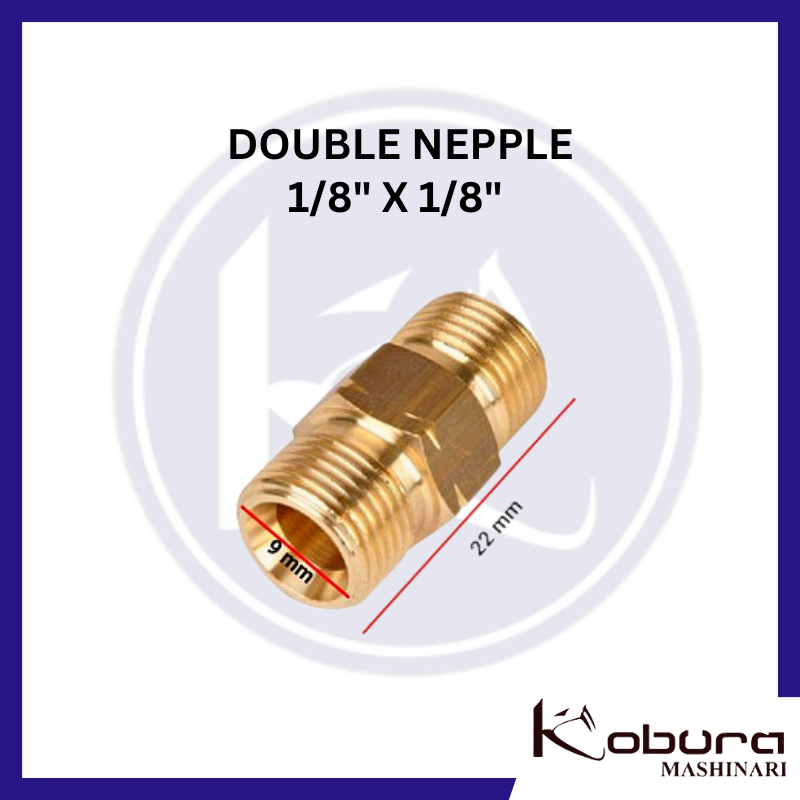 Jual Double Nepple 9 Mm 1/8 x 1/8" | Shopee Indonesia
