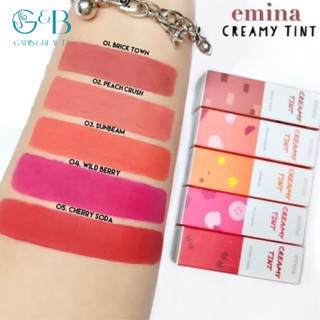 Jual LIPTIN EMINA CREAMY TINT 3,6 GR-CREAMY TINT-BRICK TOWN-PEACH CRUSH ...