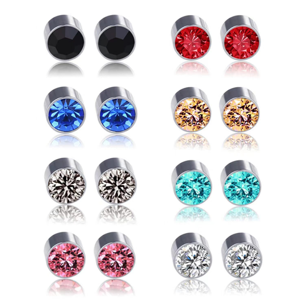 Jual Magnet Stud Anting-Anting Berwarna Berlian Magnet Telinga Klip ...