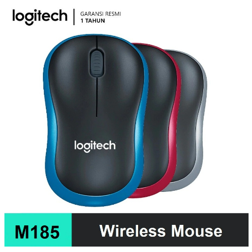Jual Logitech M185 Mouse Wireless - Hitam | Shopee Indonesia