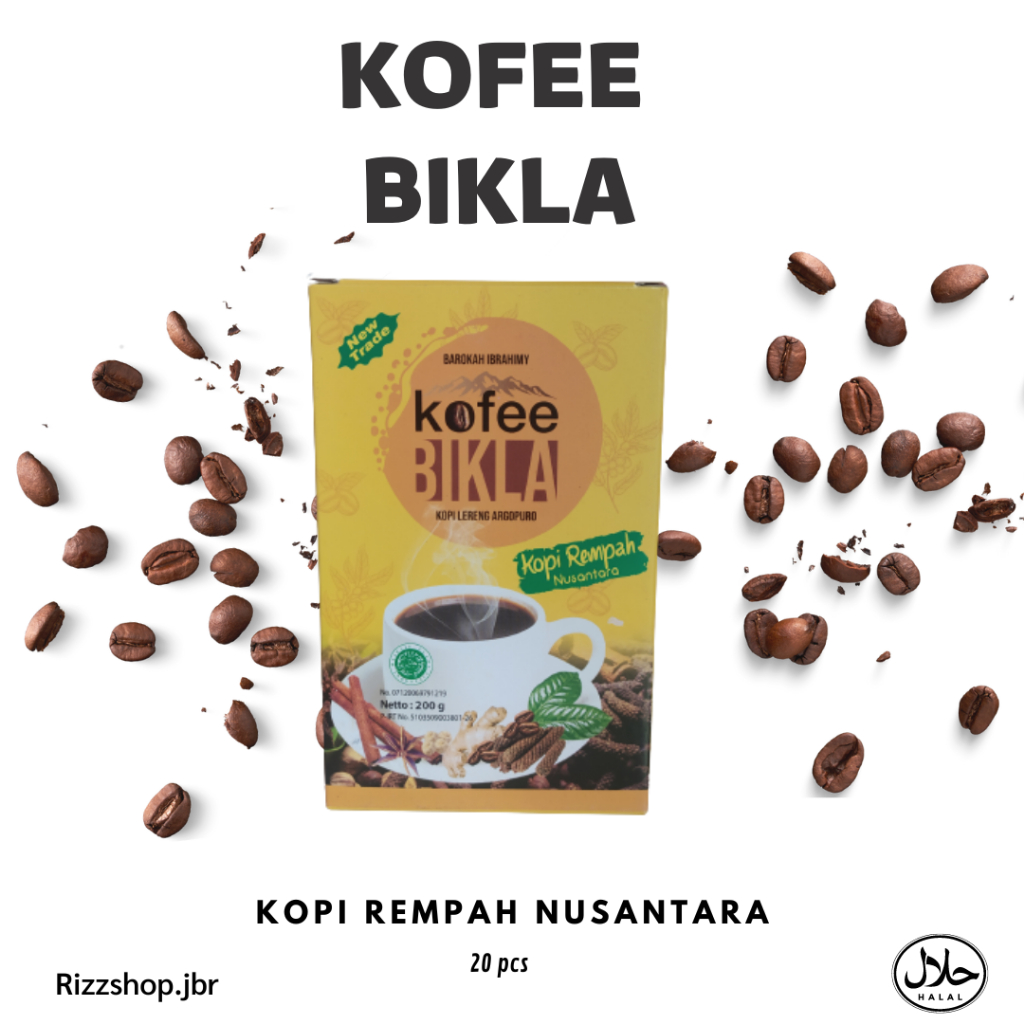 Jual kopi bikla rempah nusantara. kopi kesehatan, 1 box isi 20 sachet ...