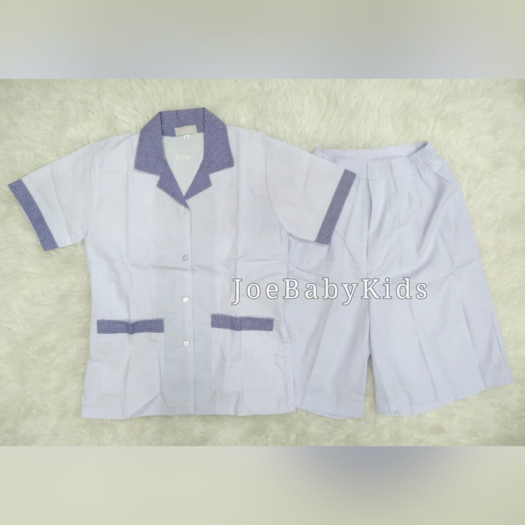 Jual Seragam suster kulot putih ukuran S / Seragam suster lengna pendek ...