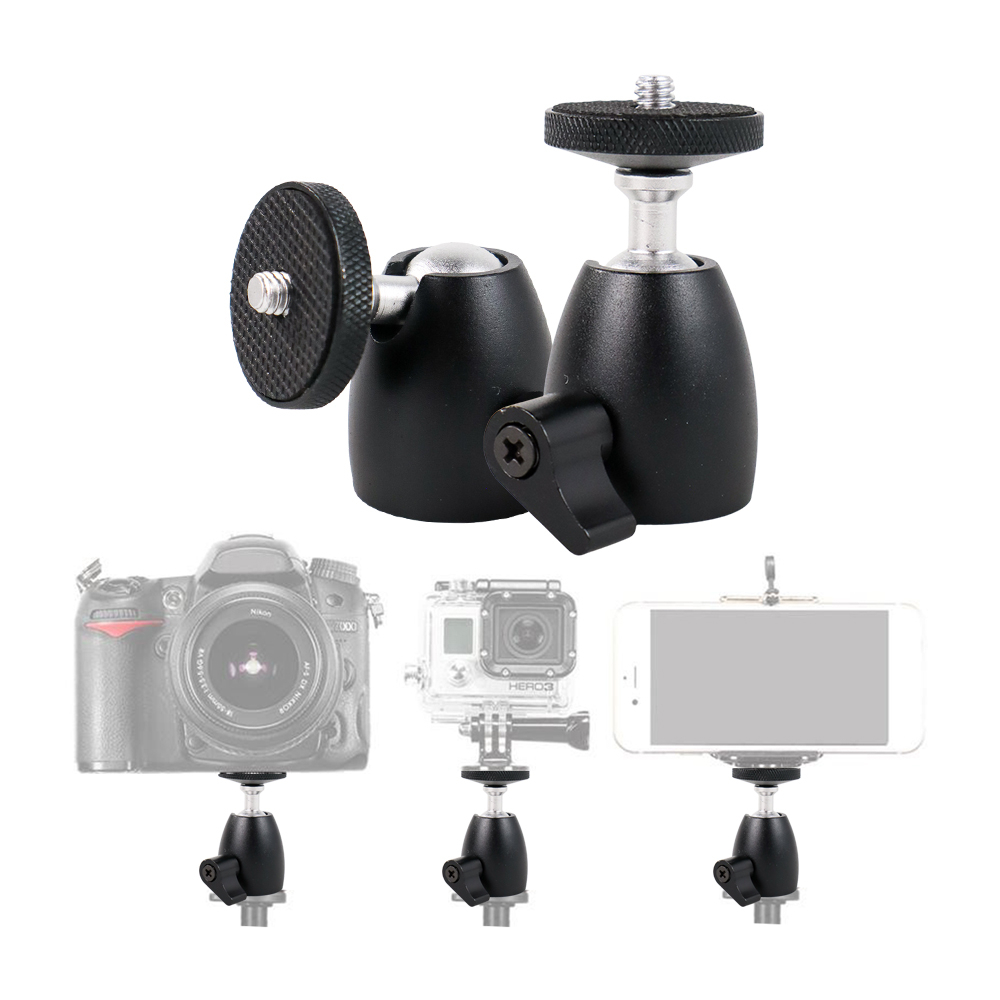 Jual Jadkinsta Big Ball Head Tripod Kamera DSLR 360 Swivel 1/4 Ballhead ...