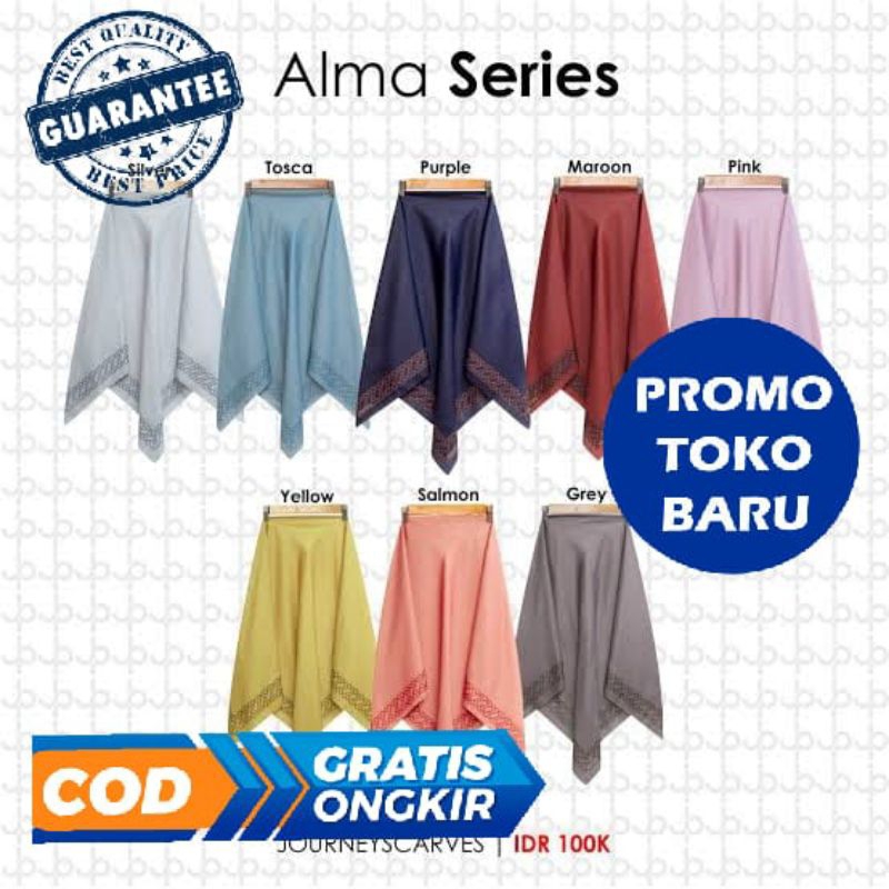 Jual JILBAB - HIJAB JOURNEY SCARVES ORIGINAL ( ALMA SERIES TERBARU ...