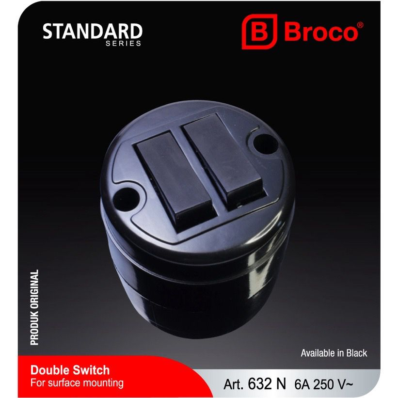 Jual Broco Saklar Stop Kontak Fitting Lampu Steker Kontra Engkel Seri ...