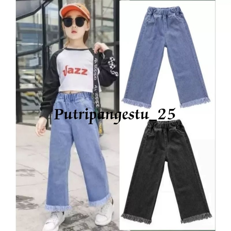 Jual celana kulot jeans rawis anak perempuan // kulot anak perempuan ... Jual celana kulot jeans rawis anak perempuan // kulot anak perempuan ...