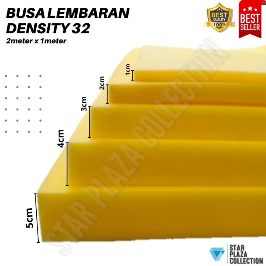 Jual Busa Lembaran Royal Foam Kuning Yellow-1 - Density 32 (Sofa, Jok ...