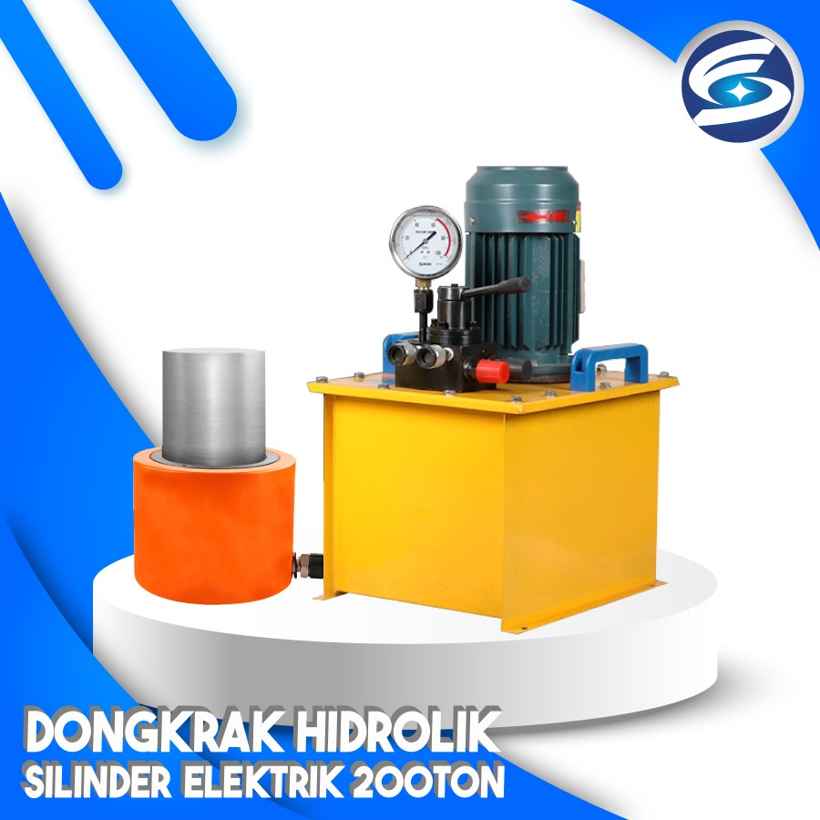 Jual DONGKRAK HIDROLIK SILINDER ELEKTRIK 200 TON / HYDRAULIC PUMP ...