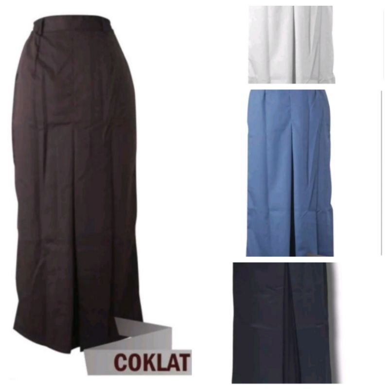 Jual Rok Panjang SMP/SMA Biku 1 Depan Pinggang Karet Seragam Sekolah ...