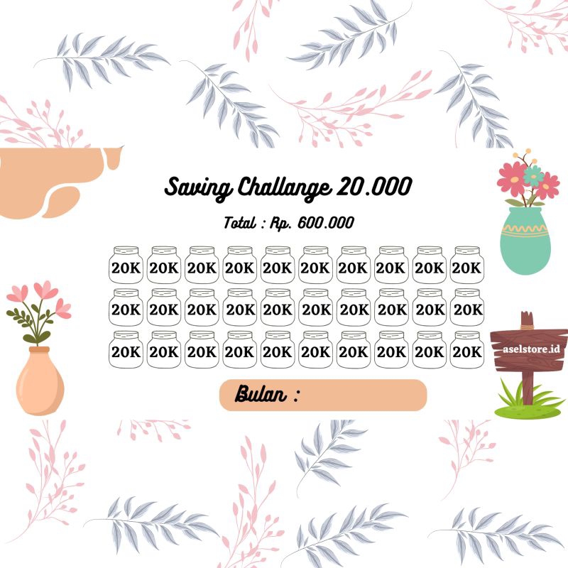 Jual Amplop Target | Amplop Nabung | Amplop Saving Challenge | Tabungan ...