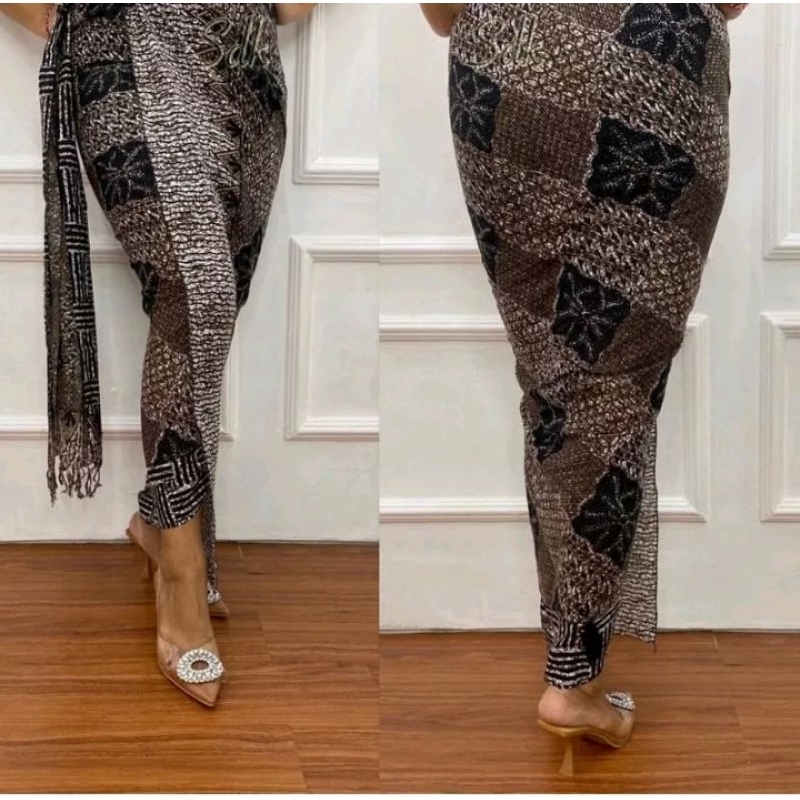 Jual Kamen Batik indigo motif klasik set selendang | Kamen lembaran ...