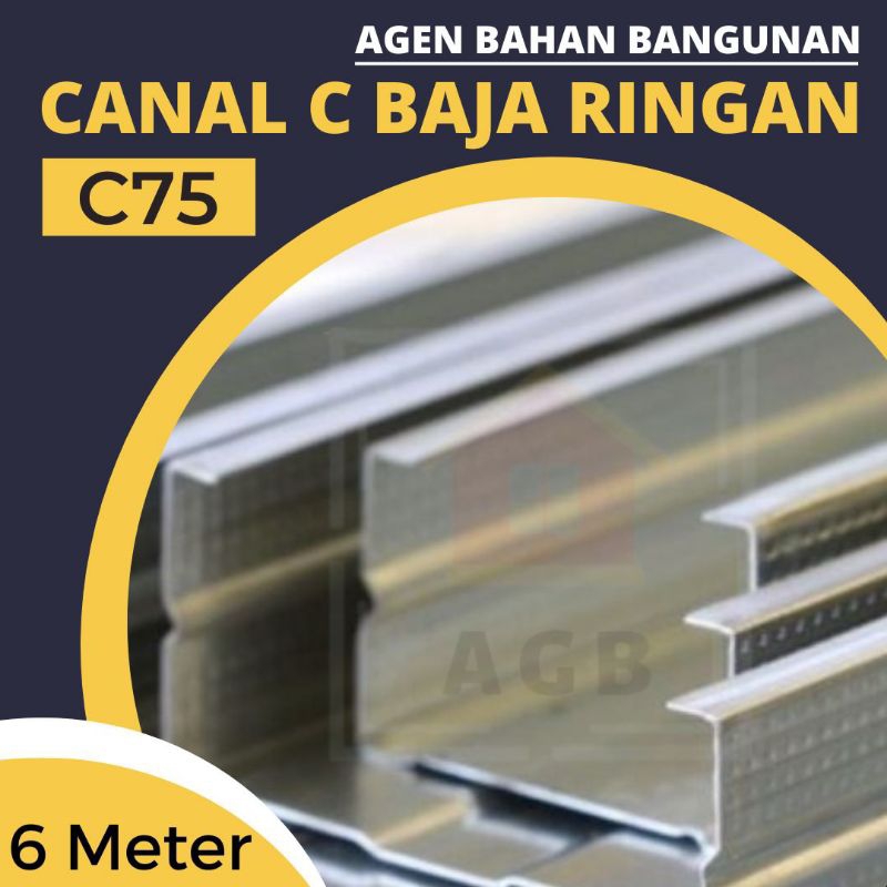 Jual Canal C Baja Ringan C75 STD (Toleransi +/- 0.25 mm) | Shopee Indonesia