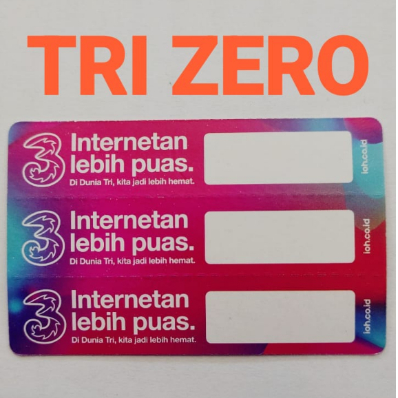 Jual vcr TRI Zero bahan injek(belum ada kuotanya) | Shopee Indonesia