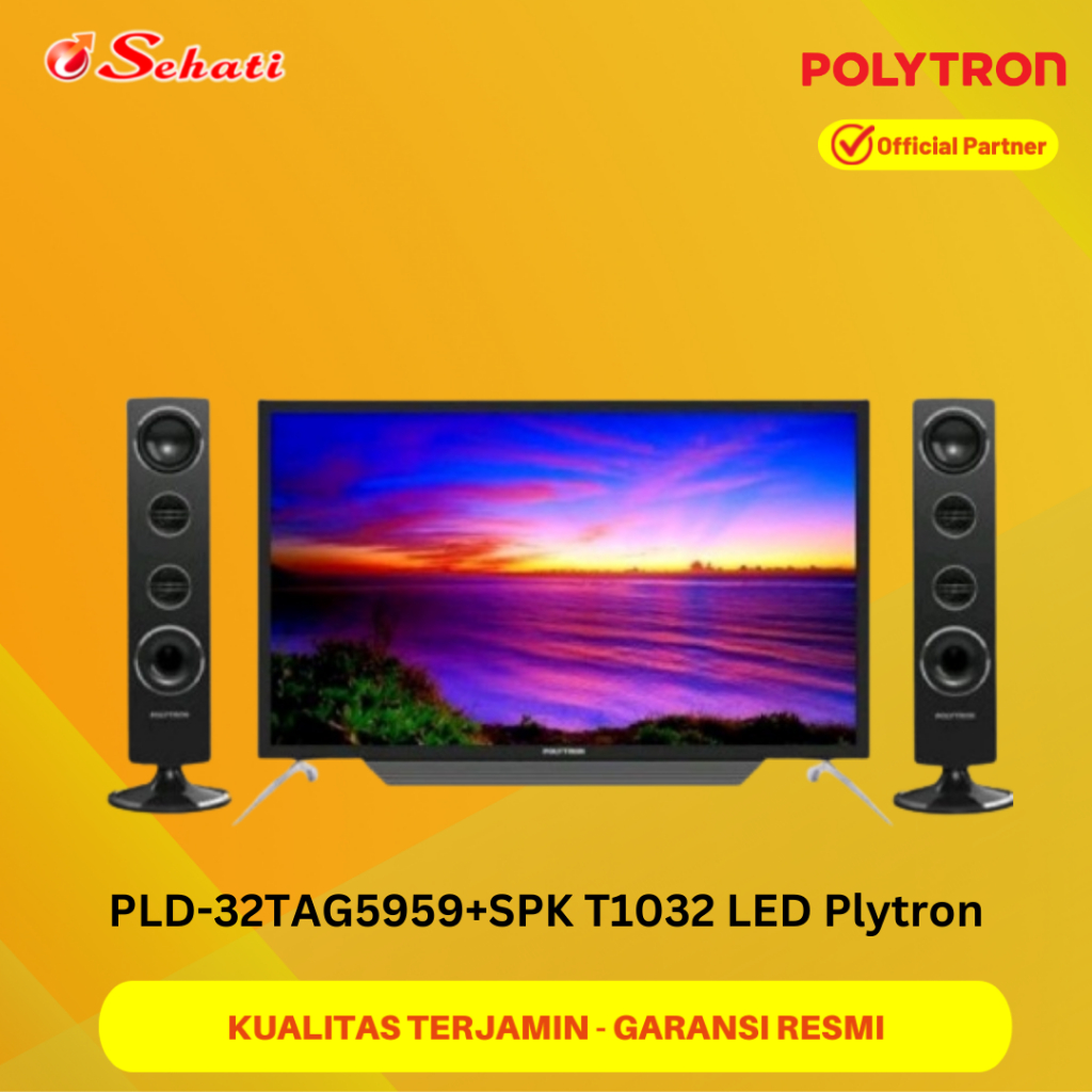 Jual POLYTRON PLD-32TAG5959+SPK T1032 LED Plytron Smart Cinemax Android TV 32 inch PLD 32TAG5959 ...