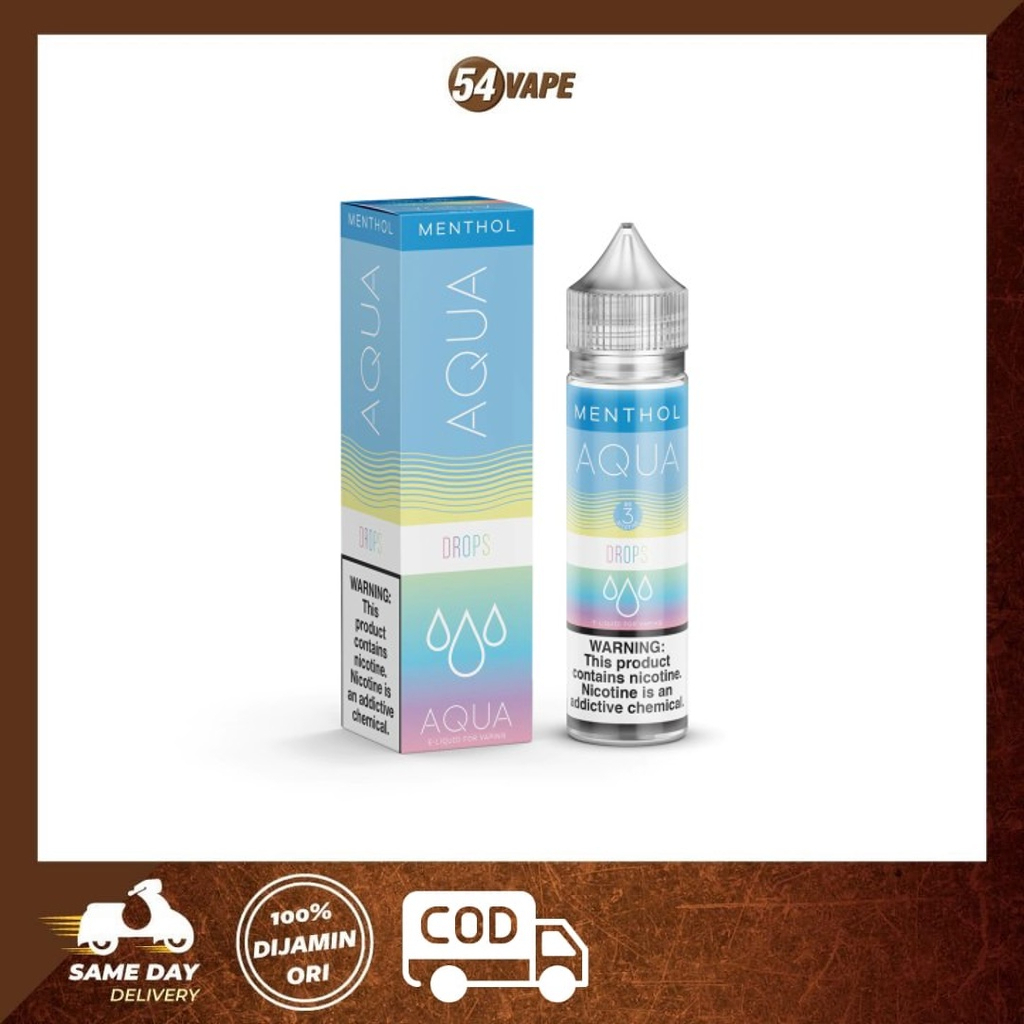 Jual AQUA DROPS ICE 60ML 3MG | Shopee Indonesia