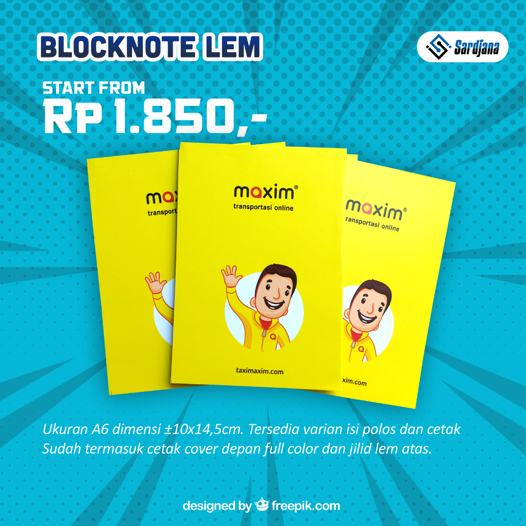 Jual Blocknote / Bloknote / Notebook / Notes A6 Lem Souvenir Event dan ...