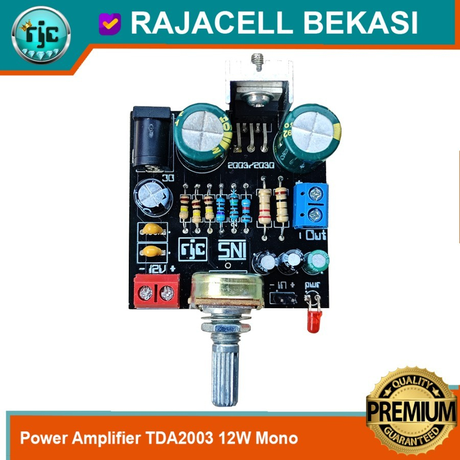 Jual Amplifier TDA2003 10W Mono Audio Power Amplifier Ampli TDA 12V 24V ...