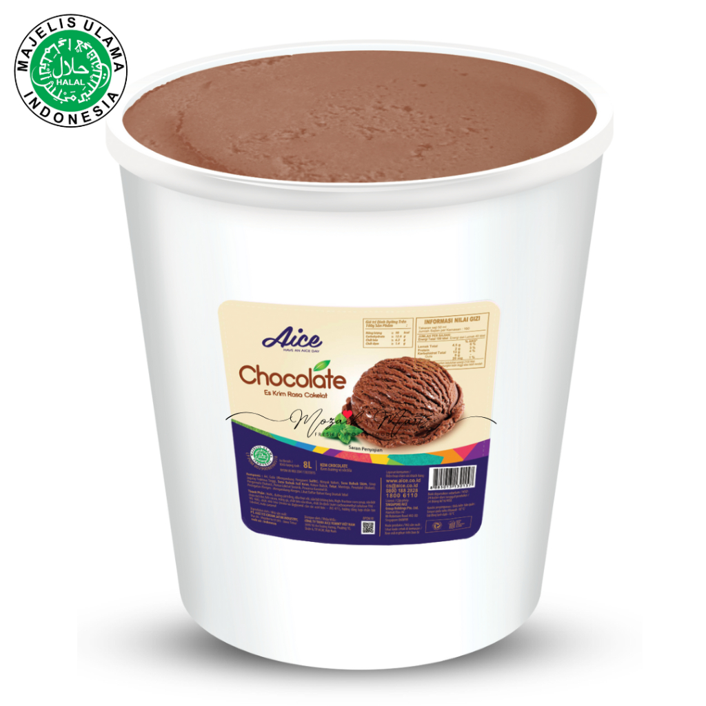 Jual Aice Es Krim Ember Literan 3in1, Vanilla, Stroberi, Coklat, Durian ...