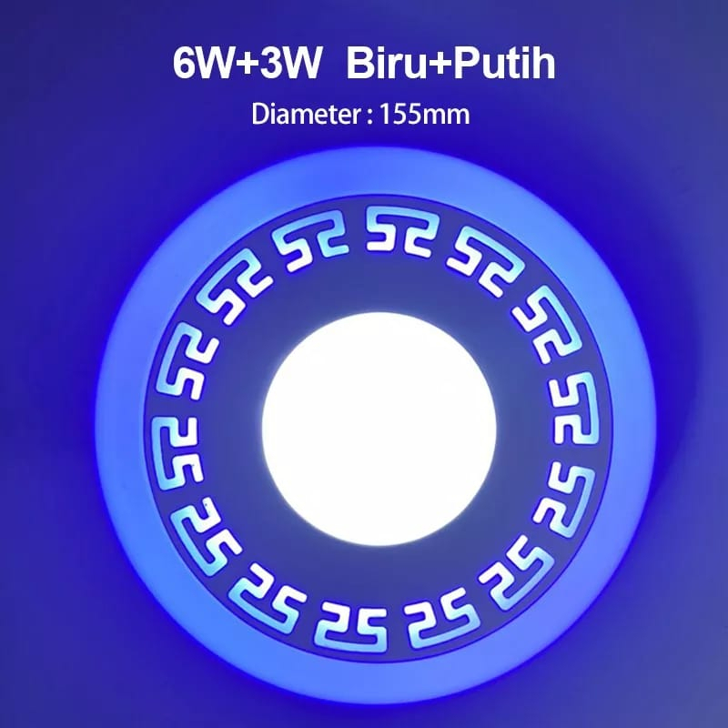 Jual Home Lighting LAMPU DOWNLIGHT LED 2 WARNA 6WATT LED PANEL LIGHT ...