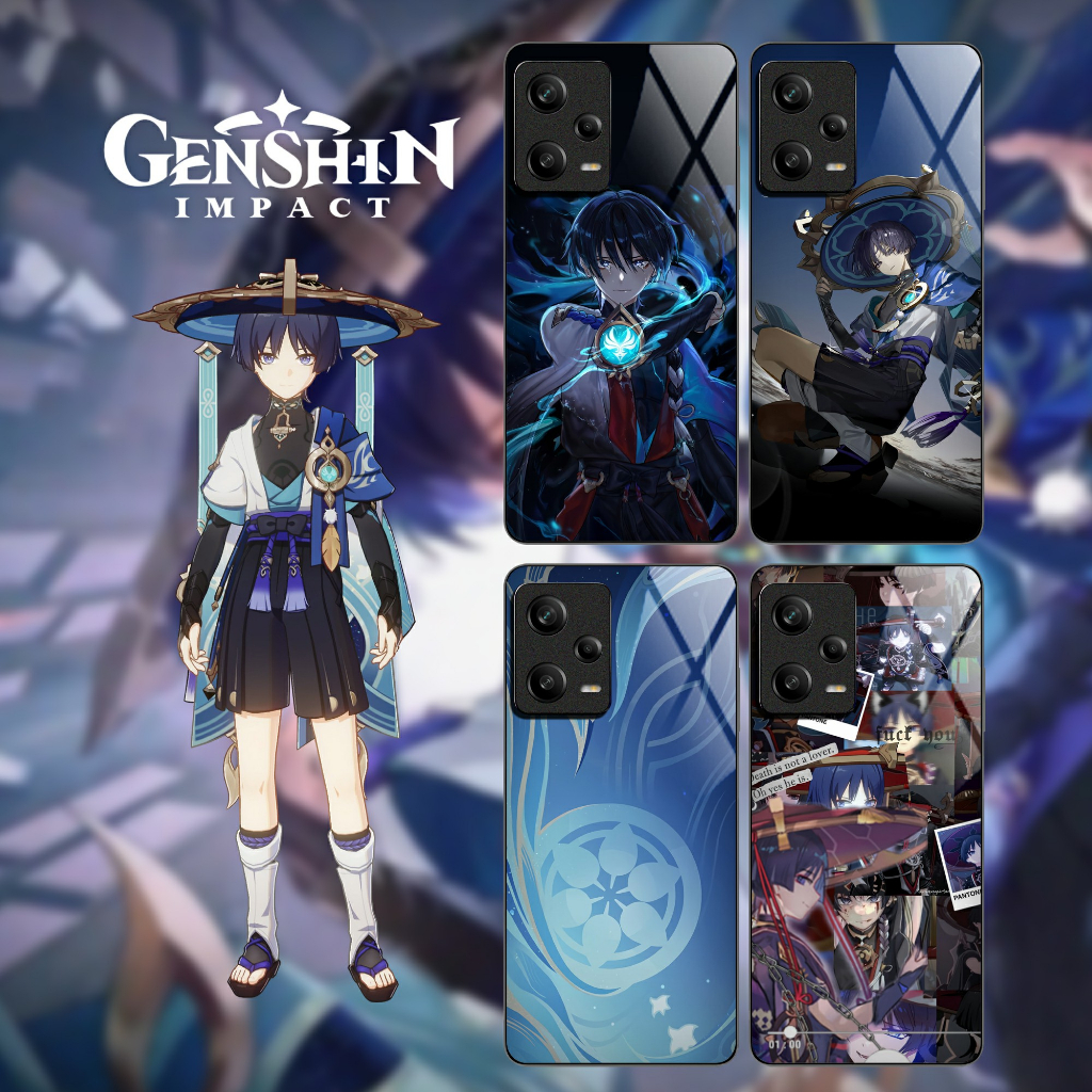 Jual G204 Softcase Kaca Case Kilau Genshin Impact Wanderer Semua Tipe ...