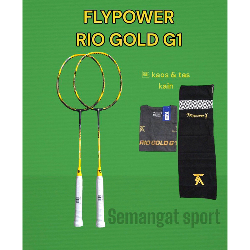 Jual RAKET FLYPOWER RIO GOLD G1 | Shopee Indonesia