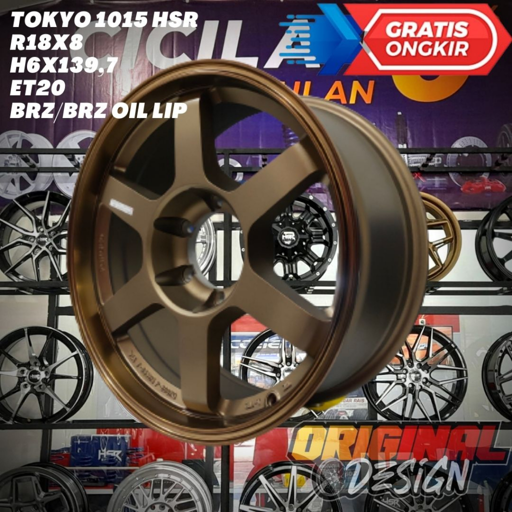 Jual Velg TE37 R18 BRONZE HSR TOKYO R18 Untuk Pajero , Fortuner , Hilux DC , Triton | Shopee ...