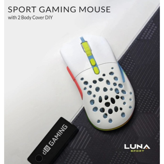 Jual Mouse Gaming DA LUNA Sport 2in1 Body Cover Adjustable N Weight DIY ...