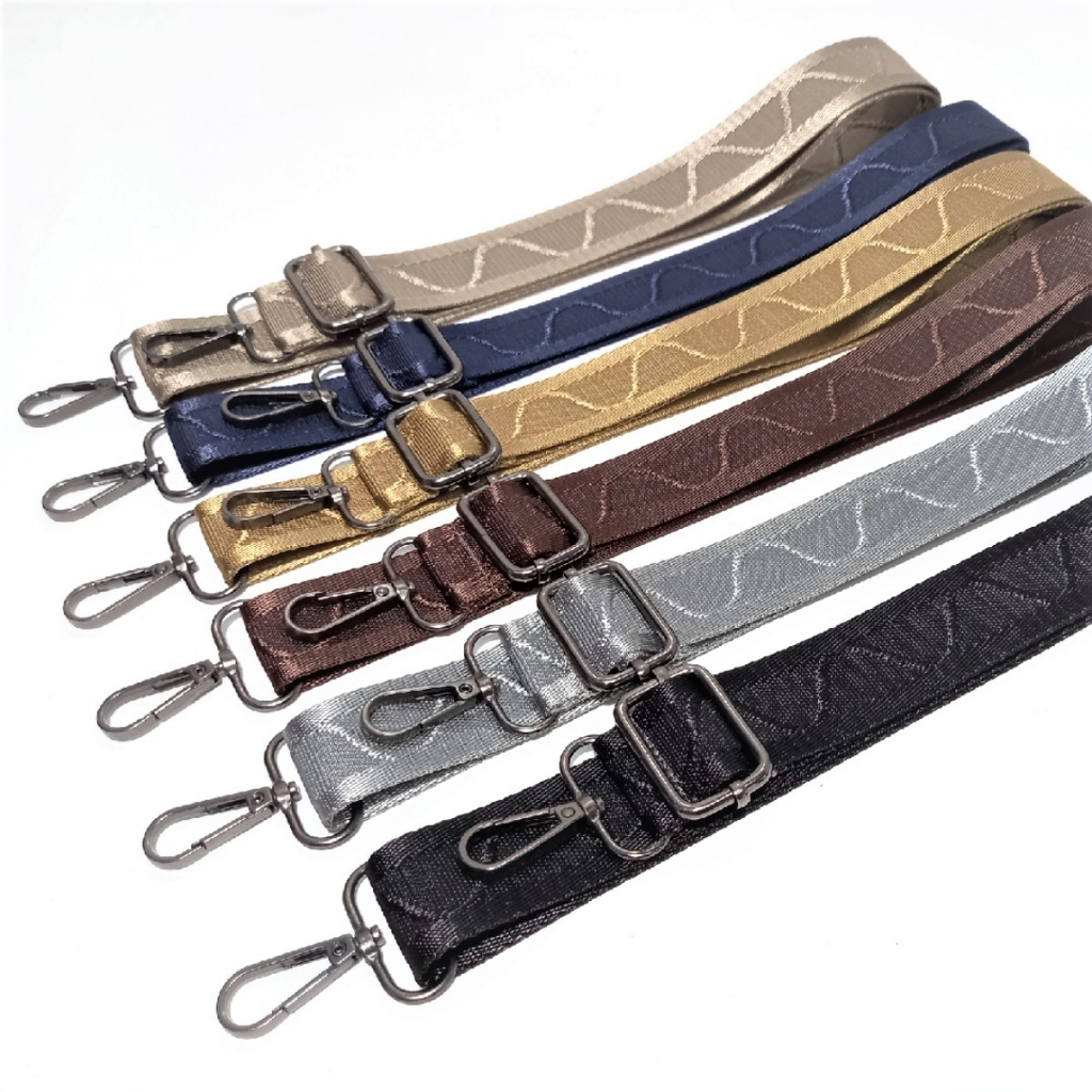 Jual Strap Tali Tas Selempang Nyilon Pengait Besi Hitam | Shopee Indonesia