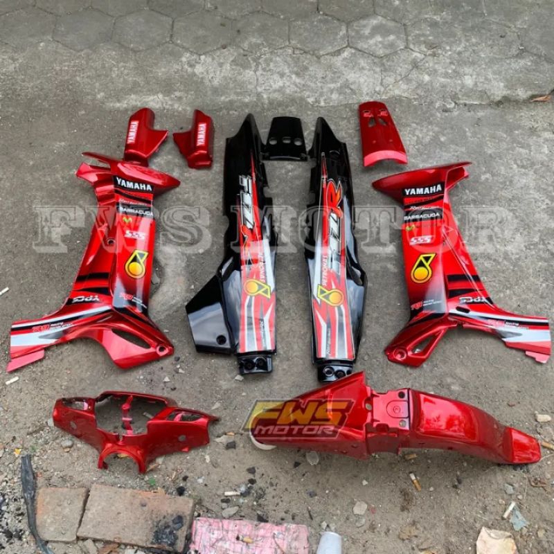 Jual Fullset Body Halus Yamaha Fizr Petronas Merah Malaysia | Shopee ...