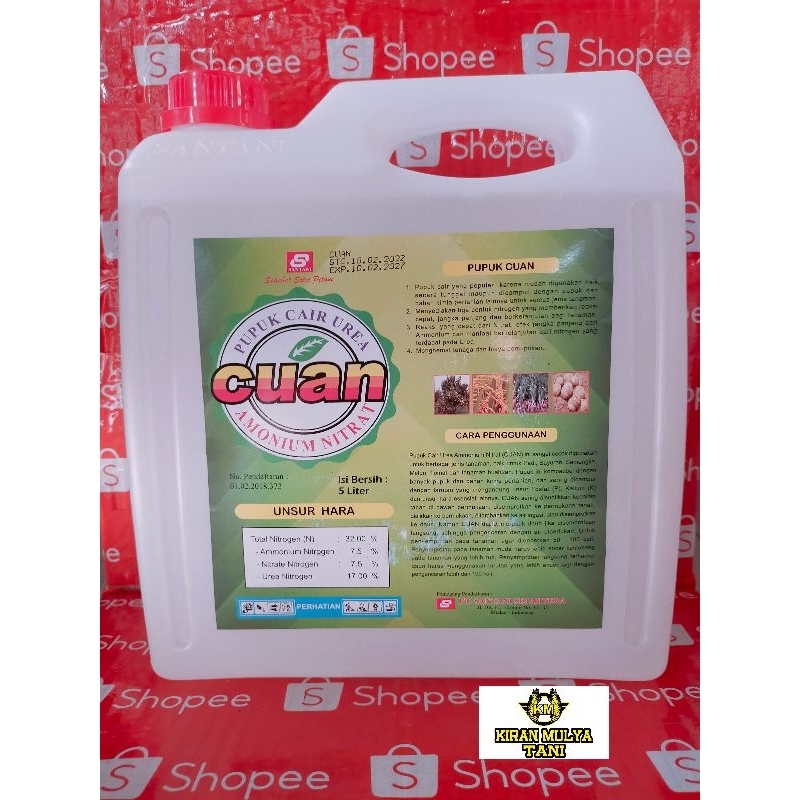Jual Pupuk Urea Cair CUAN PT.SANTANI 5L | Shopee Indonesia