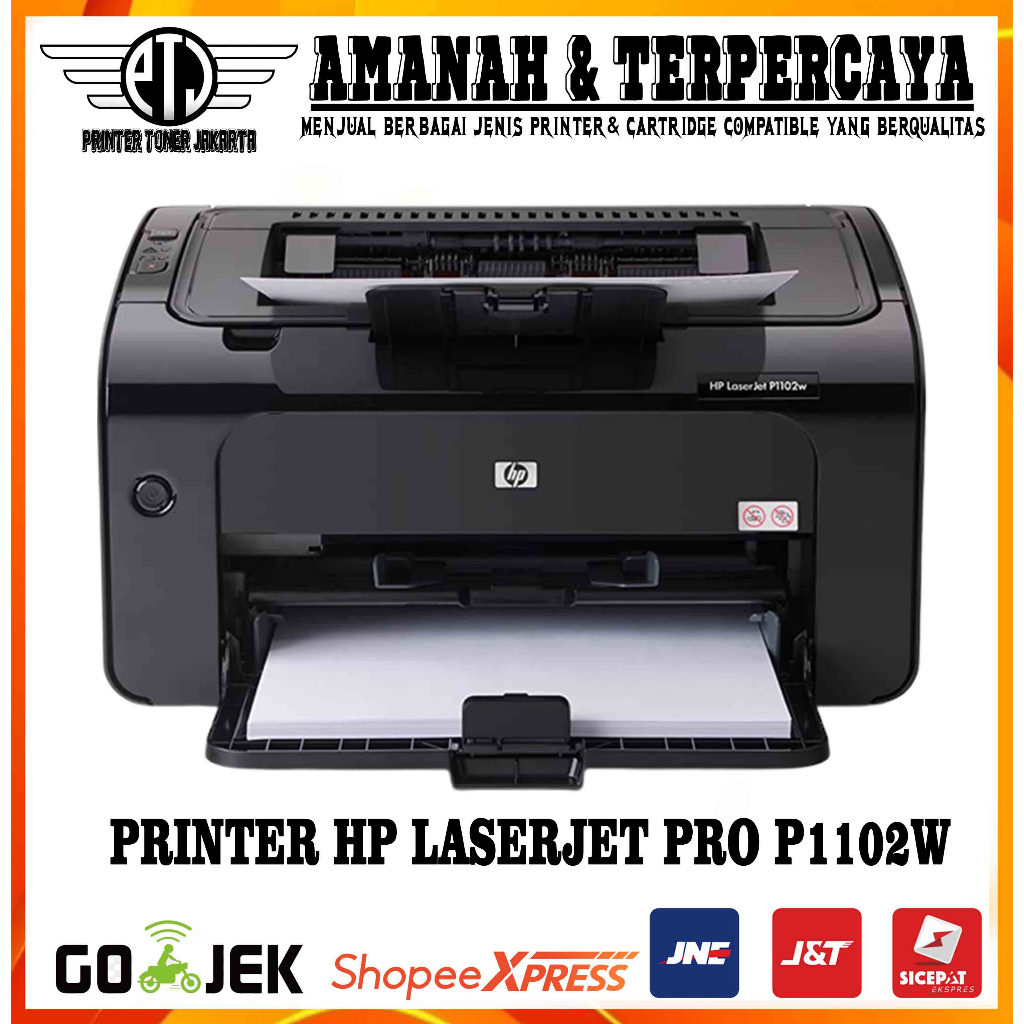Jual HP LaserJet Pro P1102w Wireless Monochrome Printer | Shopee Indonesia