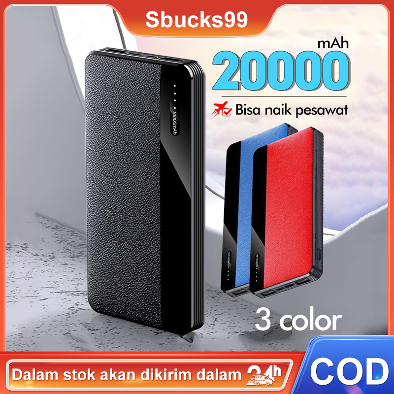 Jual Power Bank Y51B 20000mAh Dual Output Port Type C & Micro USB ...