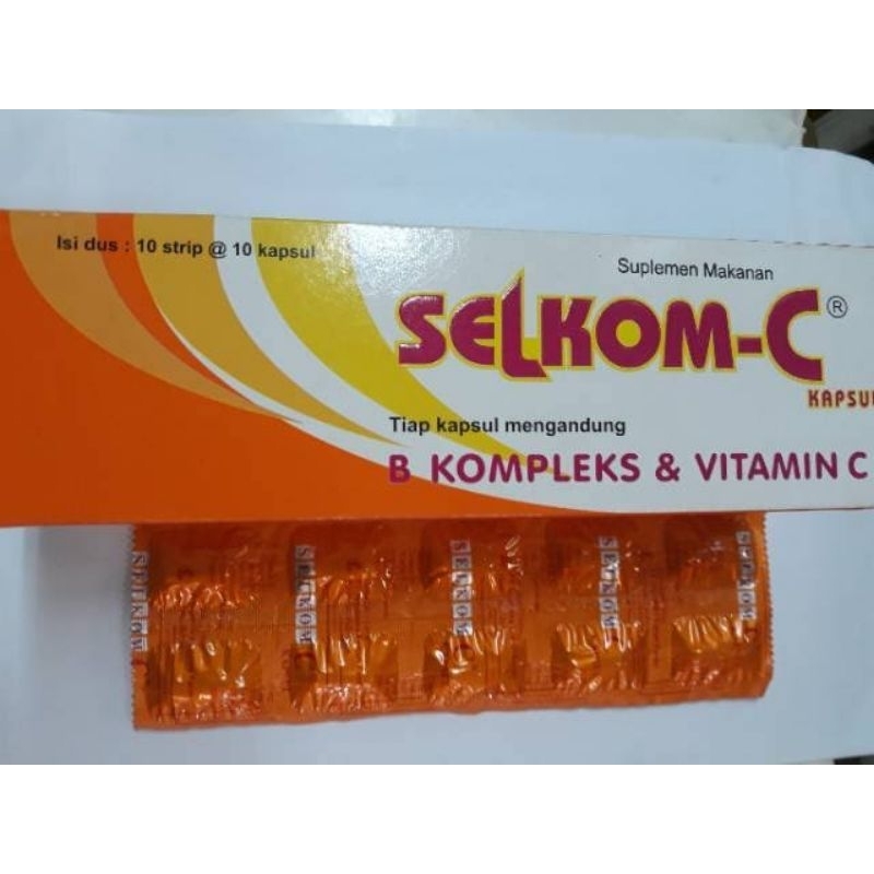 Jual SELKOM C 500mg Strip Multivitamin seperti Samcorbex | Shopee Indonesia