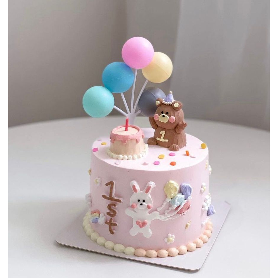 Jual Topper Balon Warna Warni / Topper Kue Tart / Topper Balon Plastik ...