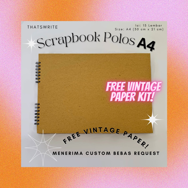 Jual Scrapbook Besar Polos A4 | Shopee Indonesia
