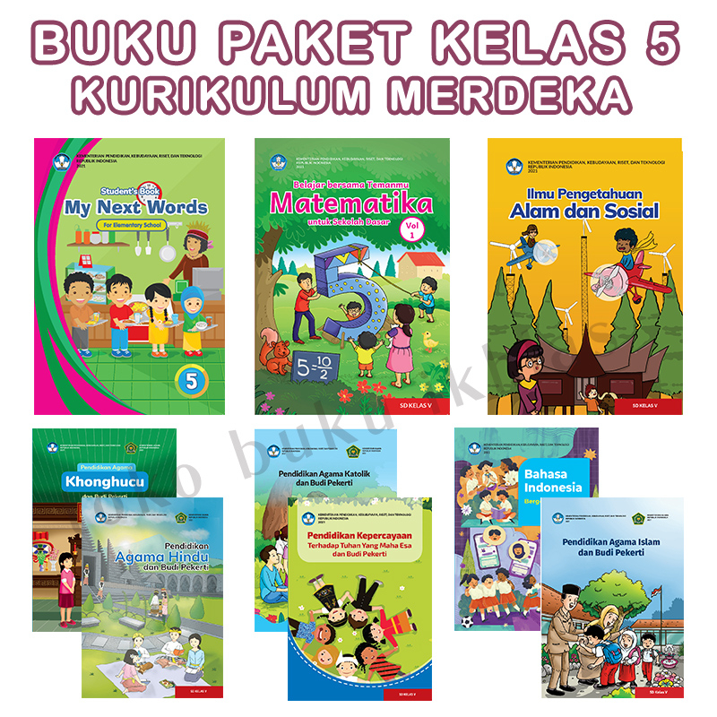 Jual Buku Paket Kelas 5 SD Kurikulum Merdeka | Shopee Indonesia