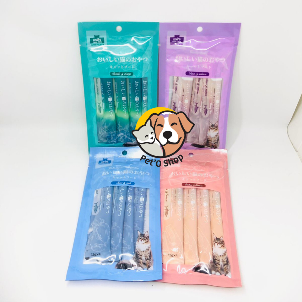Jual iCats Meal Time Creamy 12gr x 4pcs Super Premium Cat Food - Snack ...
