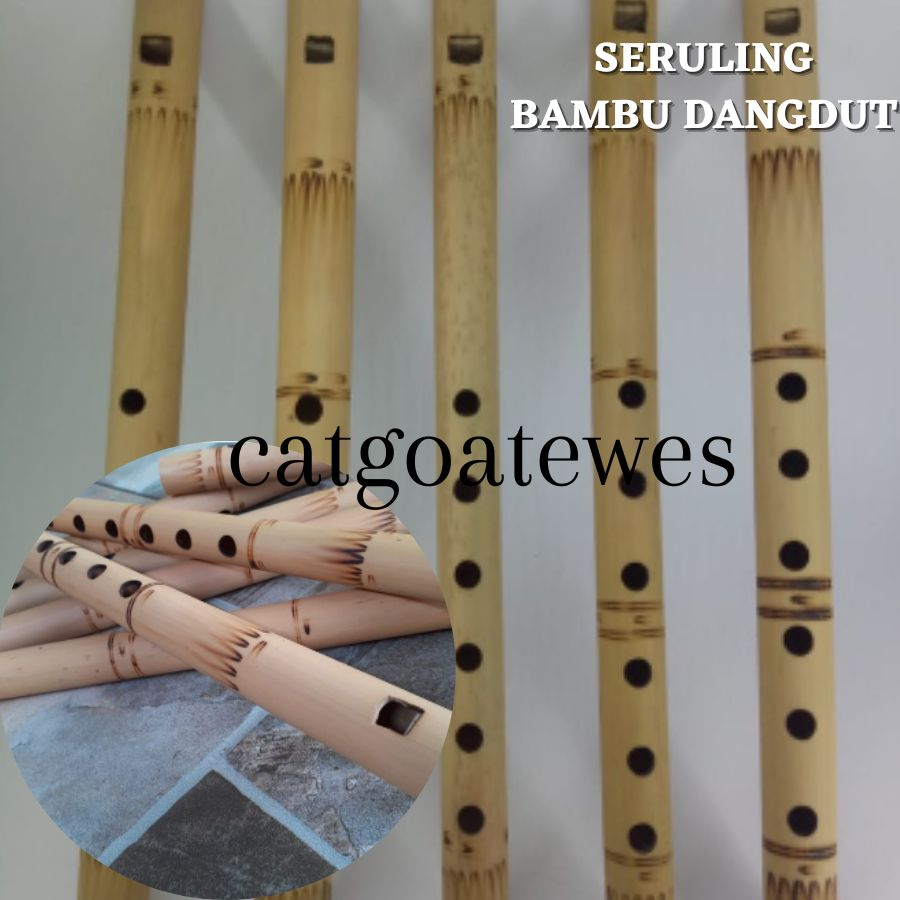 Jual seruling bambu alat musik tiup dari bambu sedang Seruling Suling ...