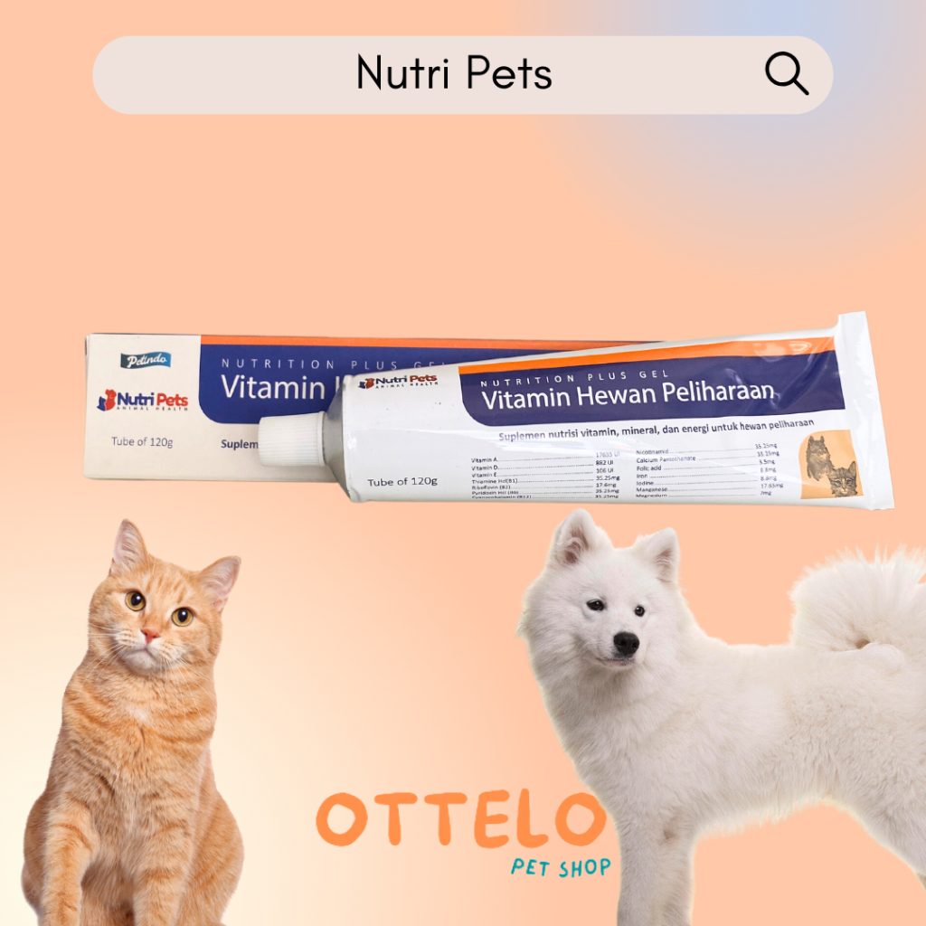 Jual NUTRI PETS 120gr Nutrition Plus Gel Vitamin Imun Kucing Anjing Anak Kitten Puppy Nutripet ...