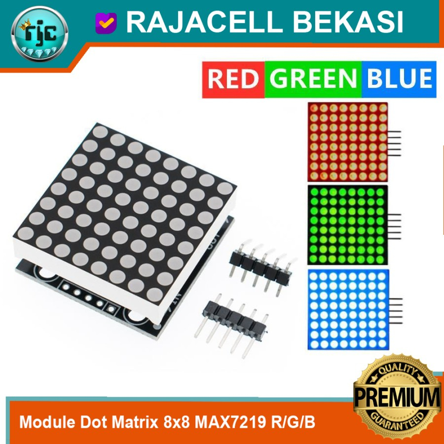 Jual MAX7219 Dot Matrix Display Module RGB 8x8 pixel for Arduinoo | Shopee Indonesia