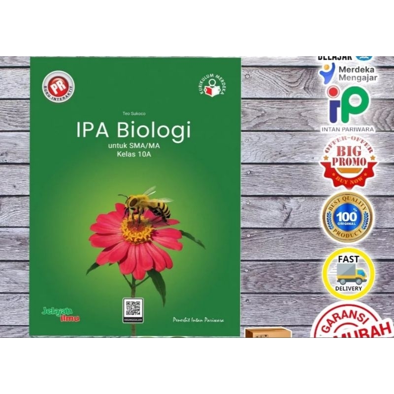 Jual diskon Buku lks pr interaktif biologi kelas X, 10 semester 1 tahun 2023 kurikulum merdeka ...