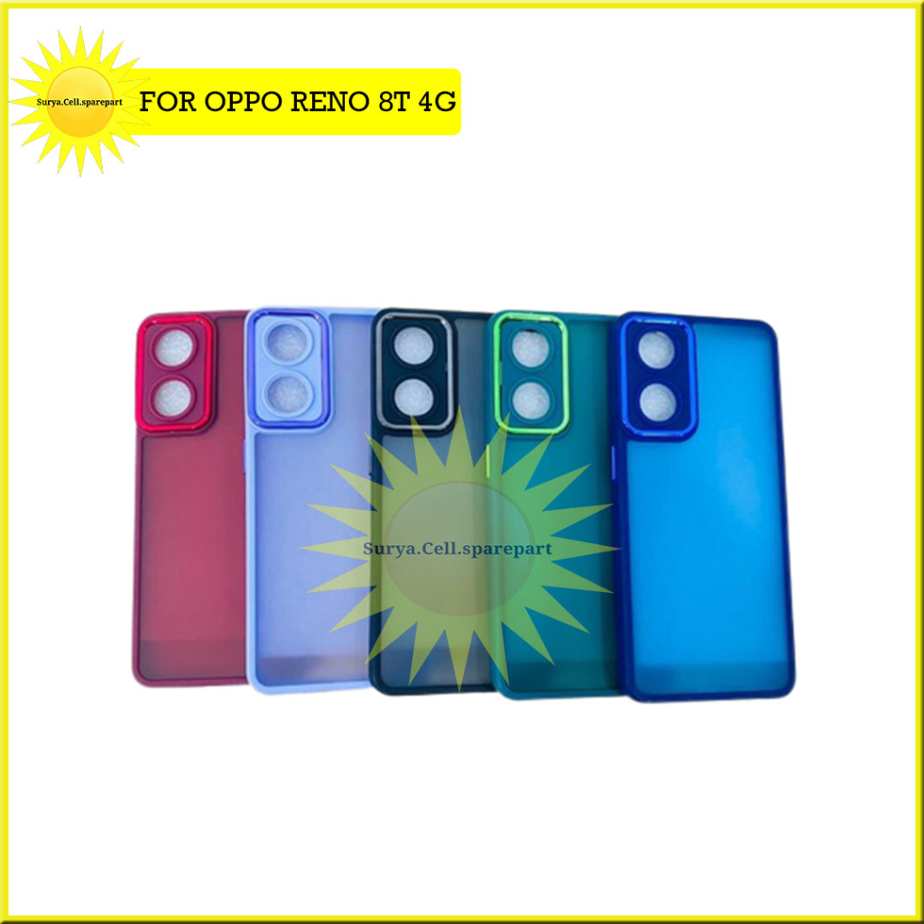 Jual Case Premium Hybrid Chrome Oppo Reno 8t 4g 5g A78 5g A58 4g A58 5g ...
