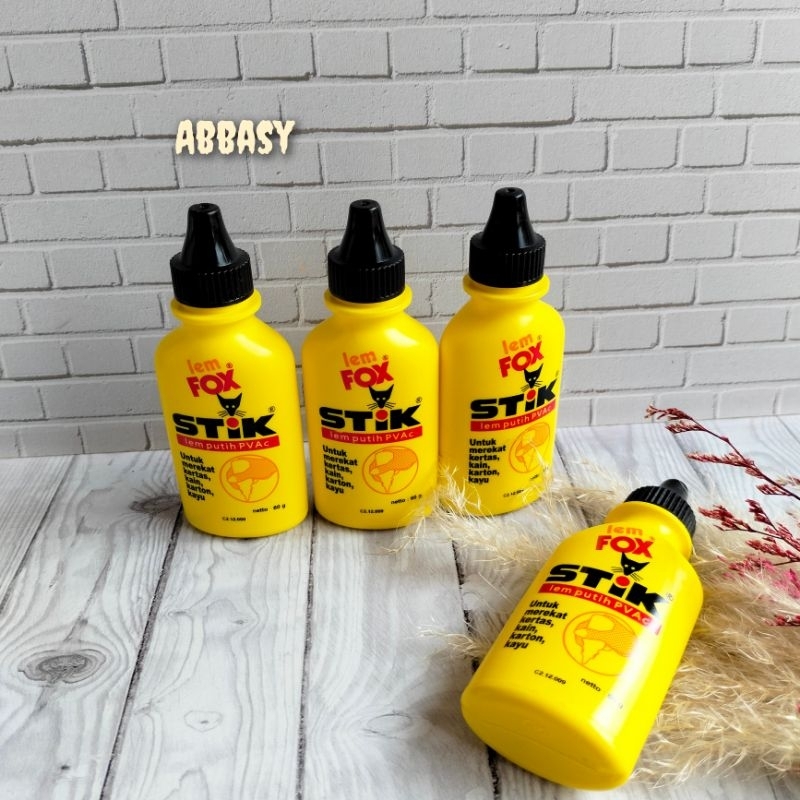 Jual Lem fox putih/Lem putih PVAC 60 gram ( eceran ) | Shopee Indonesia